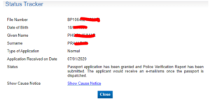 How to Check Passport Status in website